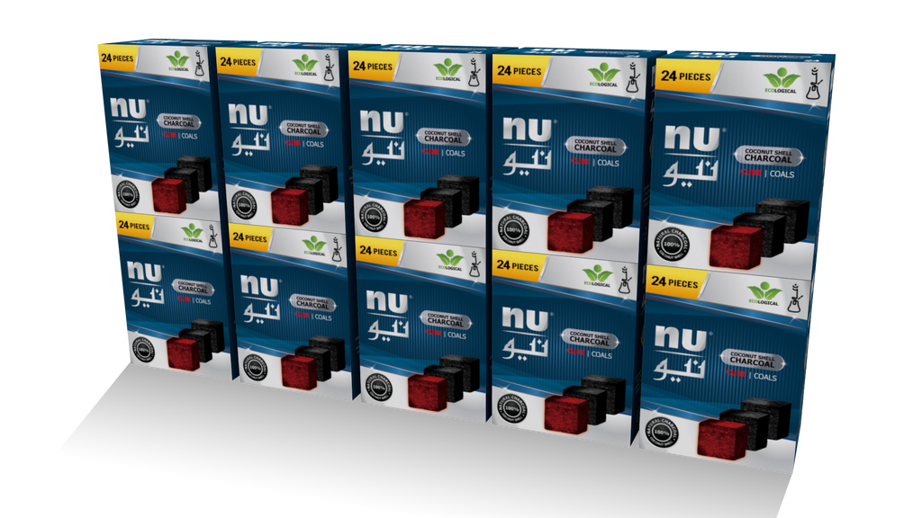 NU CUBE Coals - 24pcs Hookah Charcoal | nu tobacco – nutobacco.com